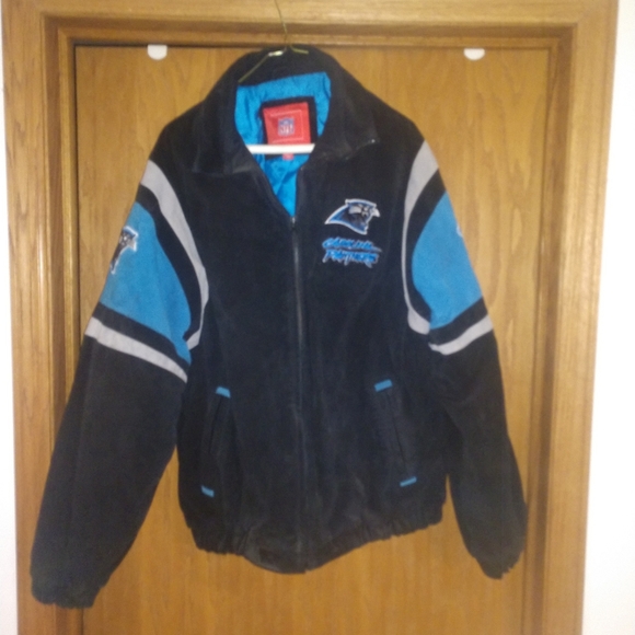 NFL | Jackets & Coats | New Official Nfl Panthers Suede Leather Jacket ...